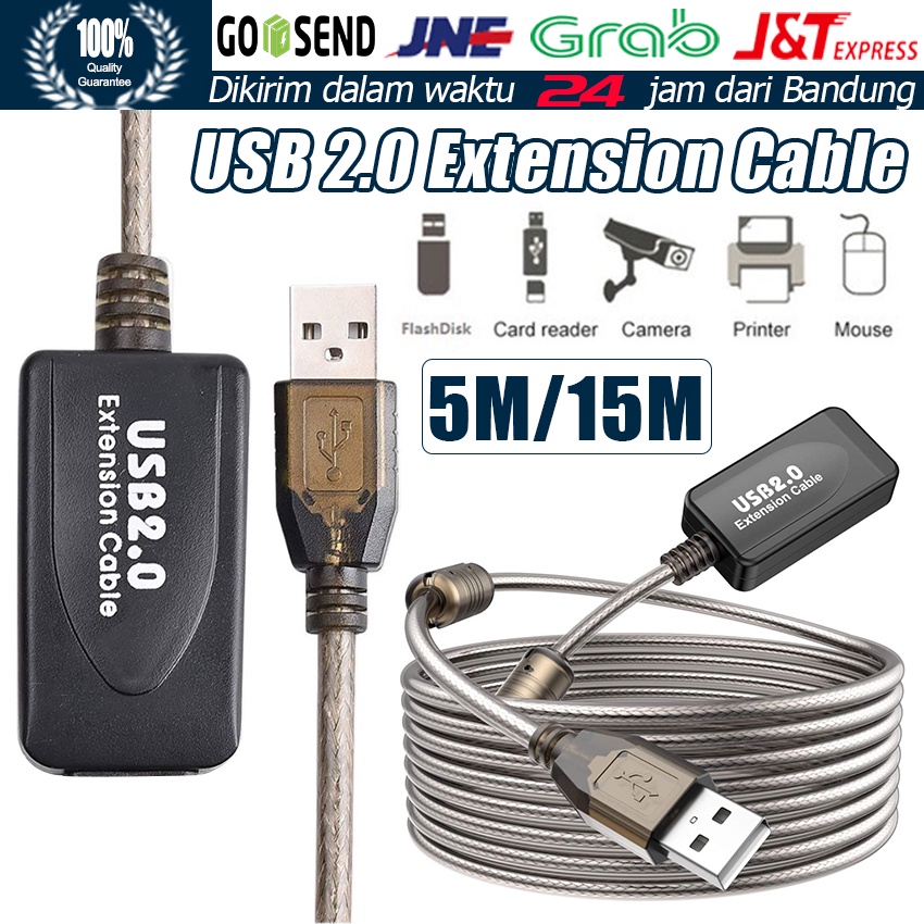 Jual 5/15Meter Kabel Ekstensi USB Male Ke Female / Kabel USB 2.0 ...