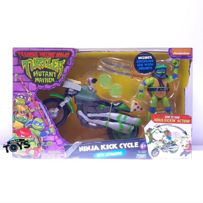 Jual Teenage Mutant Ninja Turtles Mutant Mayhem Ninja Kick Cycle ...