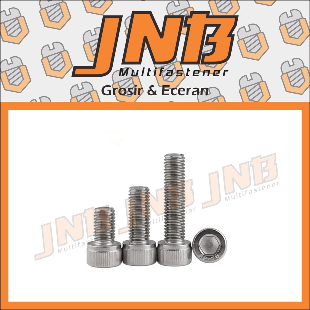 Jual Baut L Stainless Steel M6 X 80 P 1.00 T H E Anti Karat SS304 SUS 304 | Shopee Indonesia