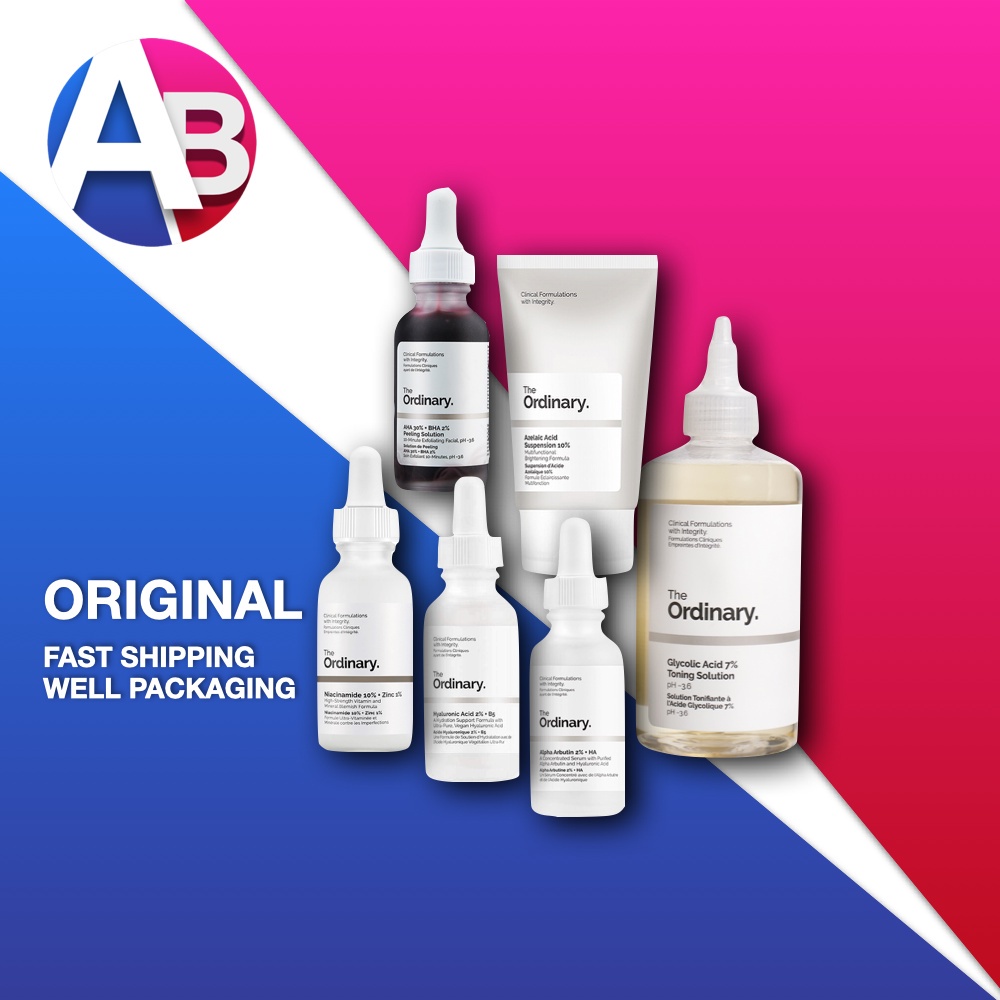 Jual THE ORDINARY Niacinamide/AHA BHA/Alpha Arbuti /hyaluronic acid ...
