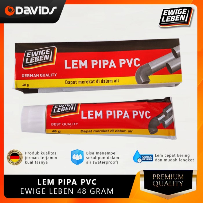 Jual Lem Pipa Pvc Paralon Pralon 45gram Ewige | Shopee Indonesia