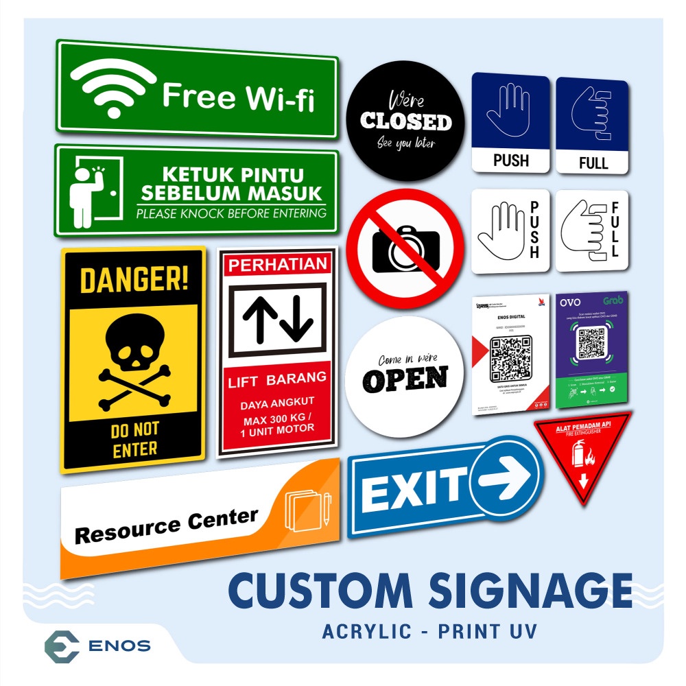 Jual CUSTOM SIGNAGE AKRILIK / ACRYLIC / KUSTOM PAPAN SIGN LOGO AKRILIK ...