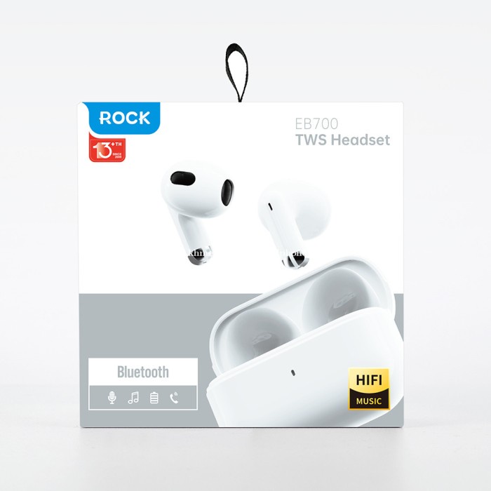 Jual ROCK EB700 TWS True Wireless Earphone Bluetooth 5.3 Earbud Headset ...