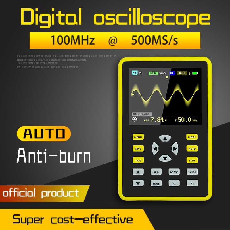 Jual PROMO FNIRSI Digital Oscilloscope Handheld Portable 100MHz 500MS/s ...