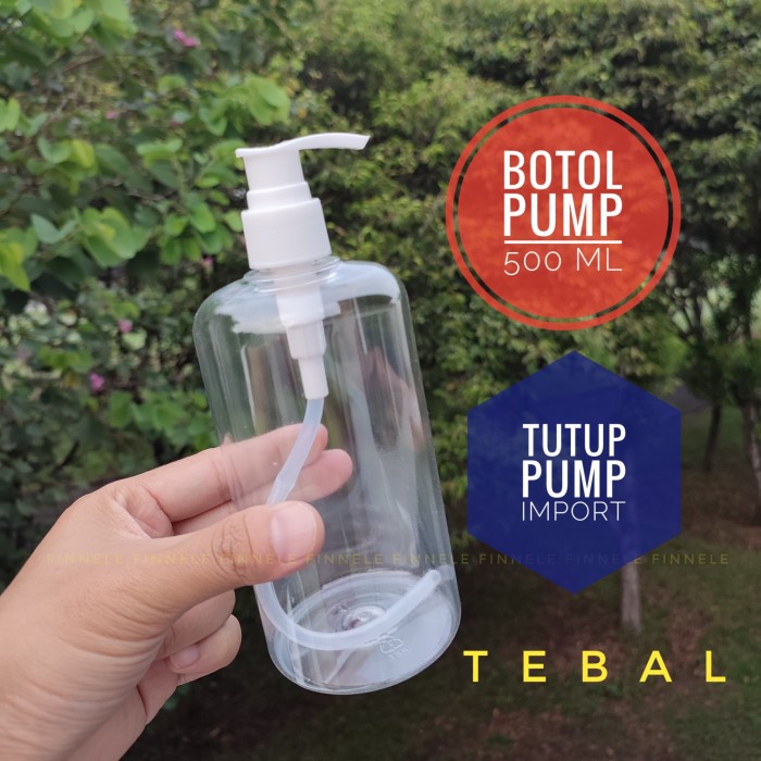 Jual Promo - Botol Pump 500 ml - Botol Hand Soap 500 ml - Botol Hand ...