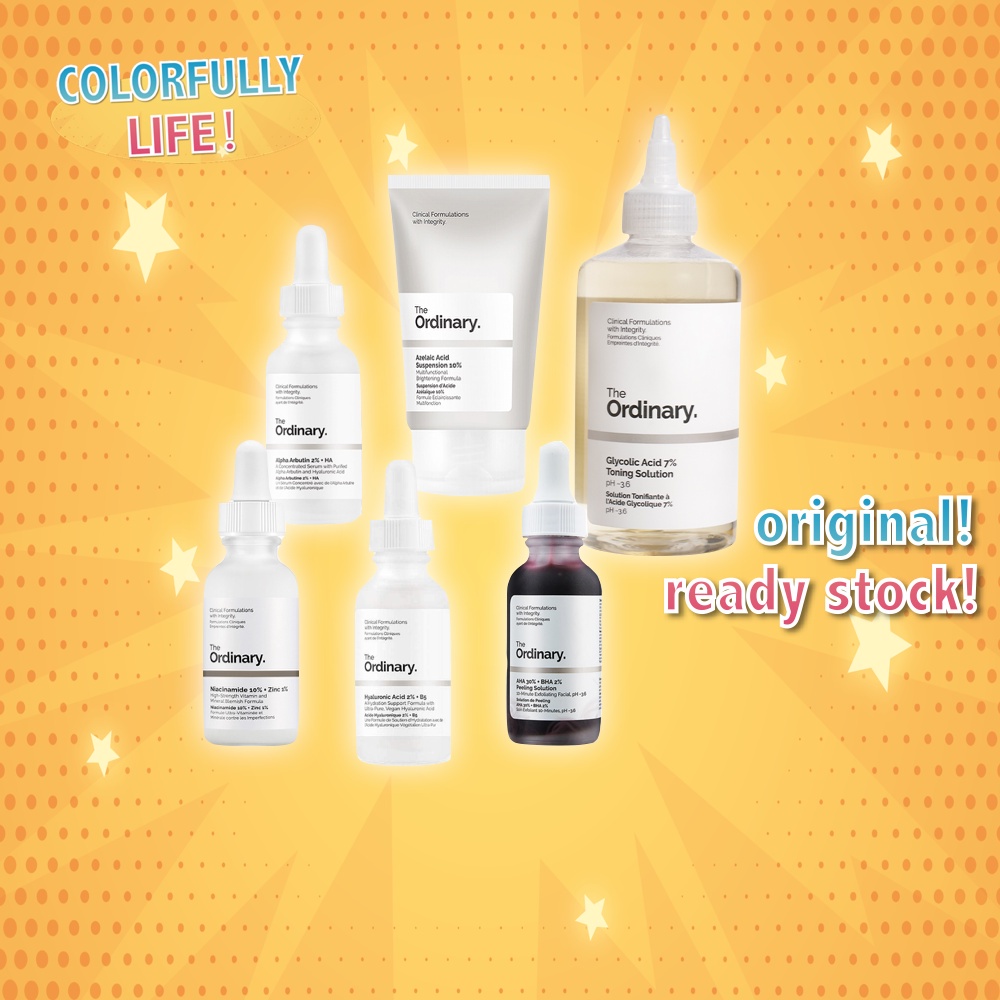 Jual THE ORDINARY Niacinamide/AHA BHA/Alpha Arbuti /hyaluronic acid ...