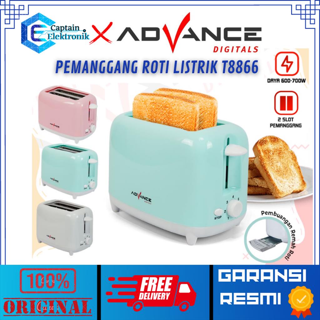 Jual Advance Pemanggang Roti Listrik Toaster T-8866 T 8866 T8866 ORI ...