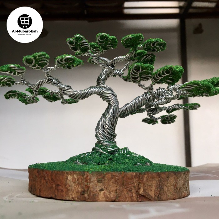 Jual Pohon Bonsai Kawat Miniatur Astetic Kerajinan Tangan Siap Pajang ...
