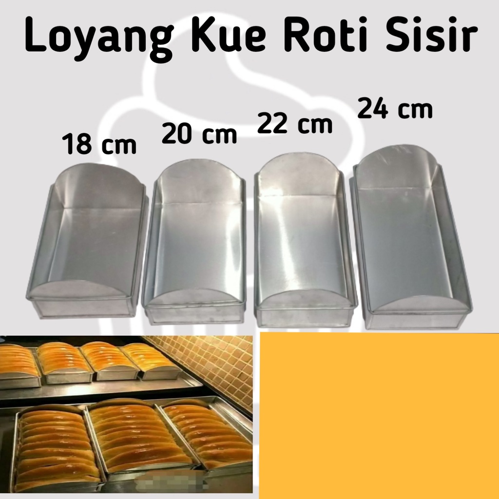 Jual Loyang roti sisir bahan alumunium tebal ukuran 18 20 22 24cm ...