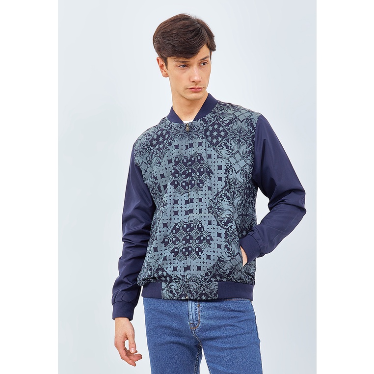Jual MANZONE Jacket Outerwear Pria WAJENDRA-NAVY | Shopee Indonesia