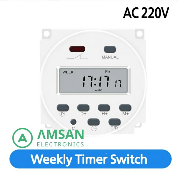 Jual Timer Weekly Digital AC 220V DC 12V 24V CN101A Countdown Switch ...