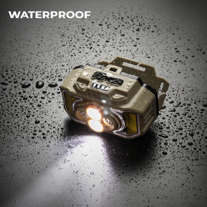 Jual Headlamp Military COB +4LED - Senter Kepala Militer Waterproof ...