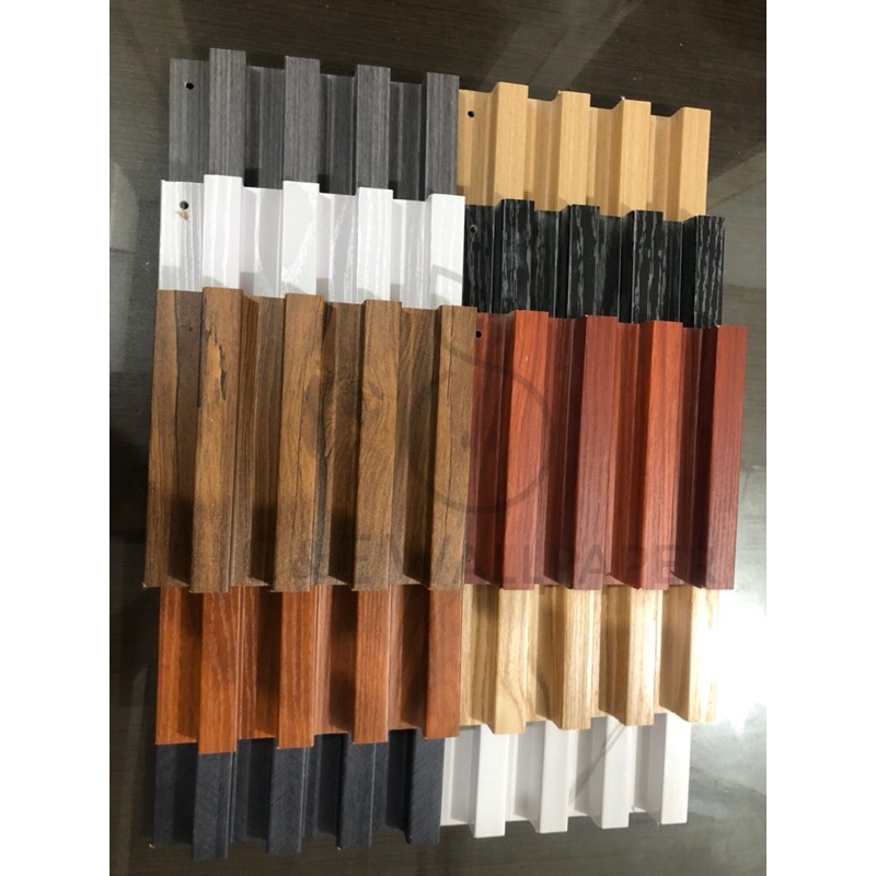 Jual wpc wood panel dinding per batang 3M dan lis siku penutup | Shopee ...
