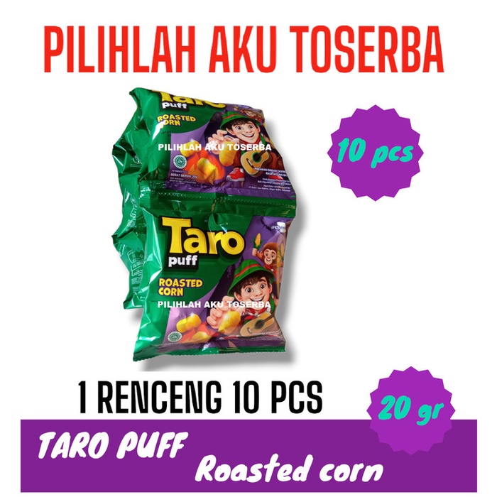 Jual Taro PUFF Snack ROASTED CORN RENCENG - ( HARGA 1 RENCENG ...