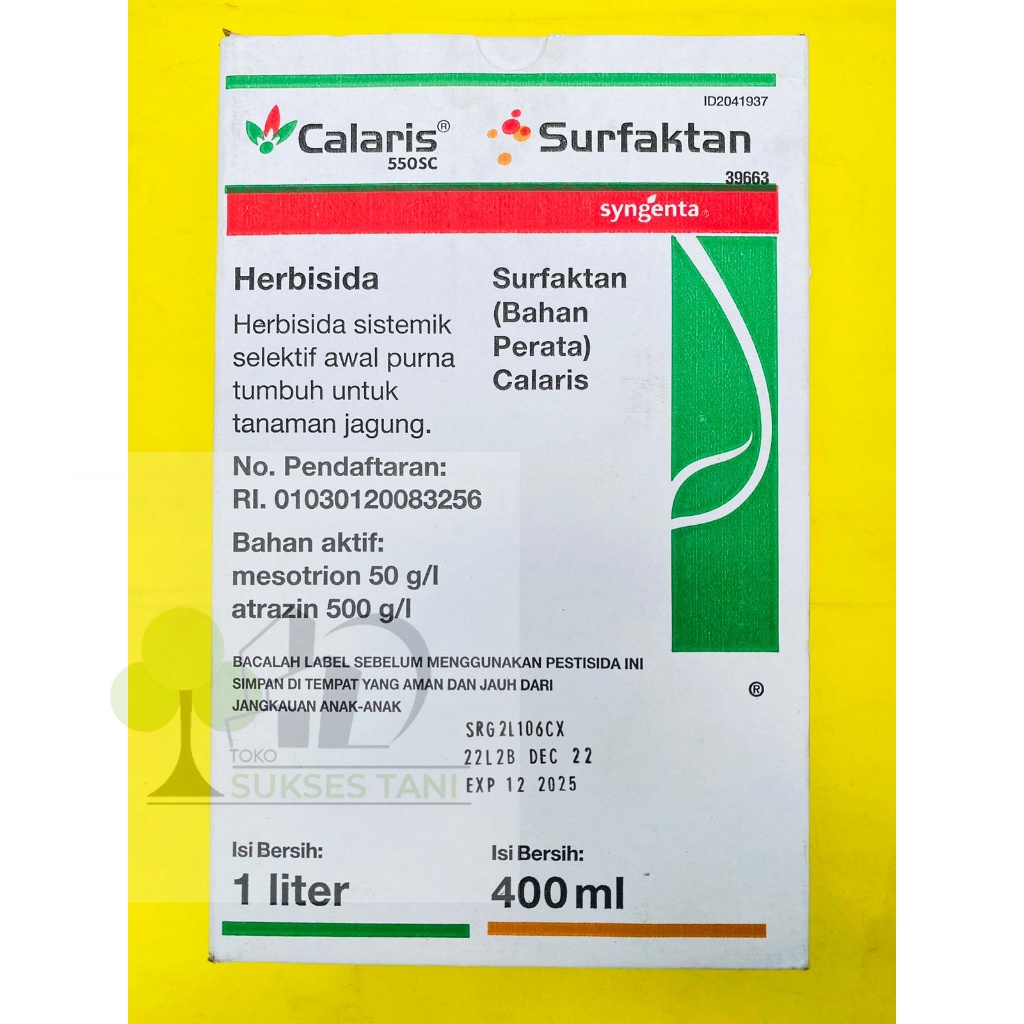 Jual Calaris Herbisida selektif pada tanaman jagung dari syngenta isi ...
