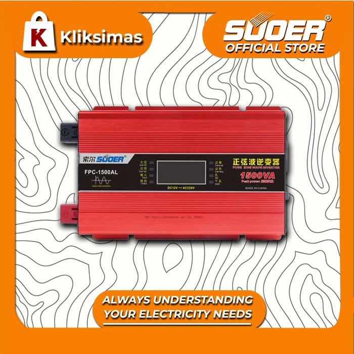 Jual SUOER INVERTER FPC 1500 WATT PURE SINE WAVE | Shopee Indonesia