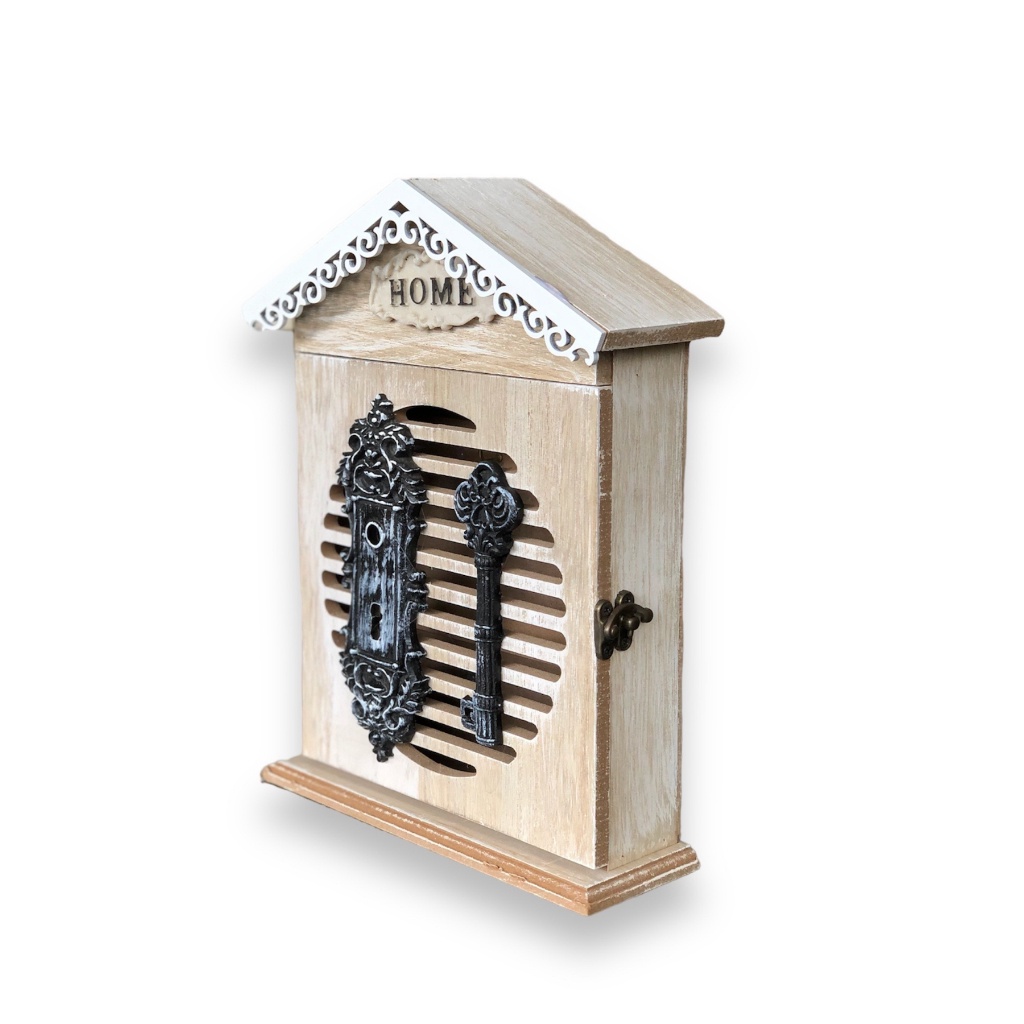 Jual Key Box Import Home Vintage Ristic Dekorasi Dinding / Wooden Key ...