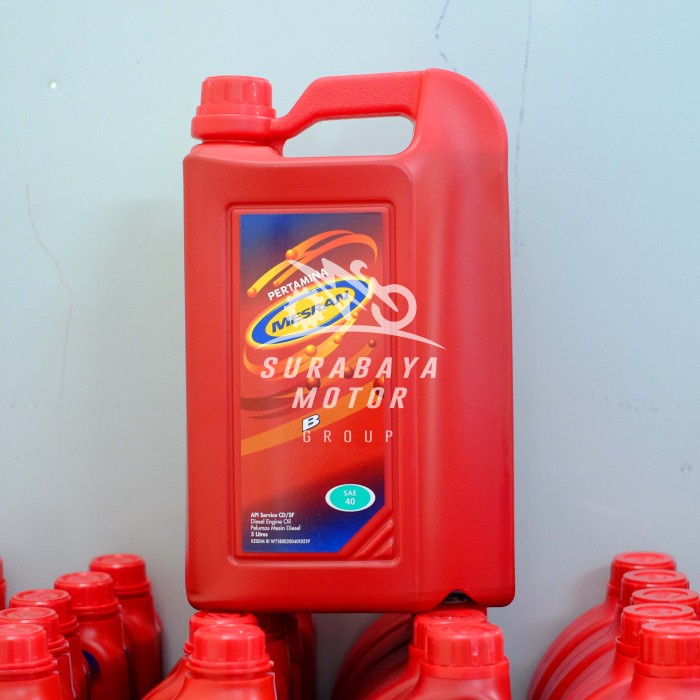 Jual Oli Mesran B40 5L Diesel Pertamina 5 Liter L Mesin Mobil Sae 40 ...