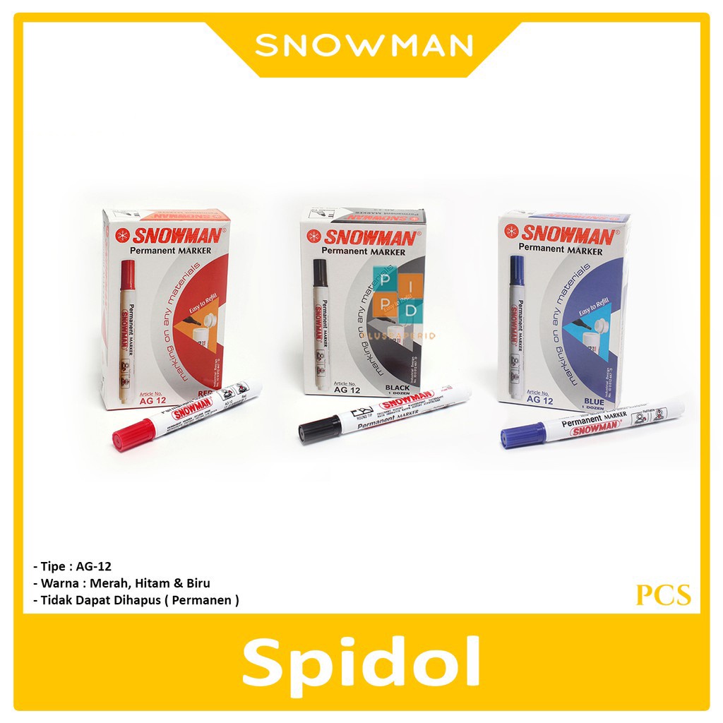 Jual Spidol Permanen Terlengkap & Harga Terbaru April 2026 | Shopee ...