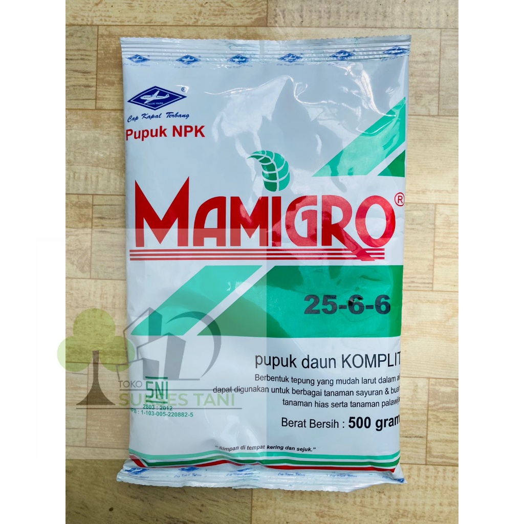 Jual Pupuk NPK Daun KOMPLIT MAMIGRO 25-6-6 isi 500gr dari CAP KAPAL ...