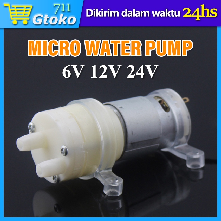 Jual Micro Water Pump 6V 12V 24V Pompa Air Mini Elektrik Vacuum Vacum ...