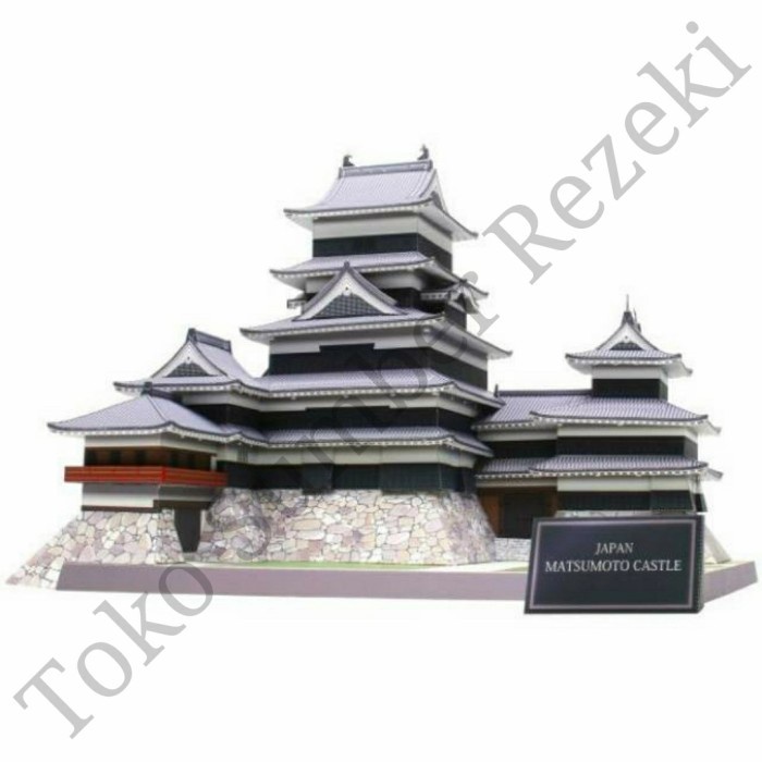 Jual Figure Gedung Papercraft Matsumoto Castle DIY Paper Craft Japan ...
