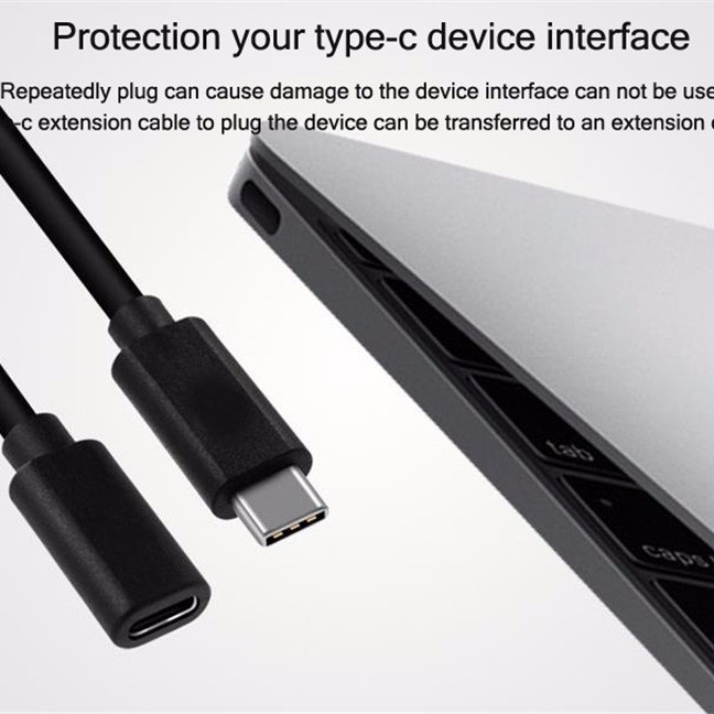 Jual Kabel Ekstension USB Type C Male ke USB Tipe C Female 1Meter ...