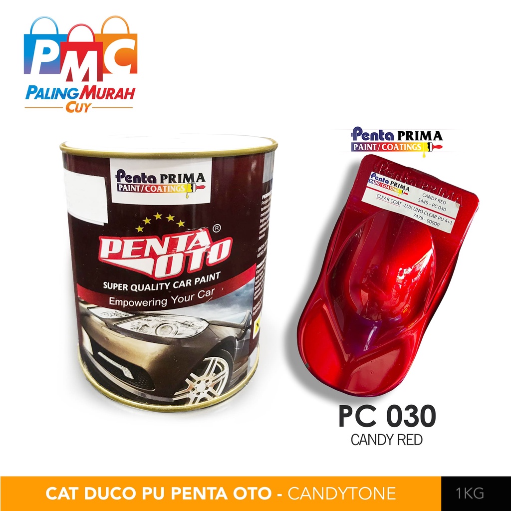 Jual Cat Candy tone CANDY RED PU PENTA OTO PC 030 - CANDY RED | Shopee ...