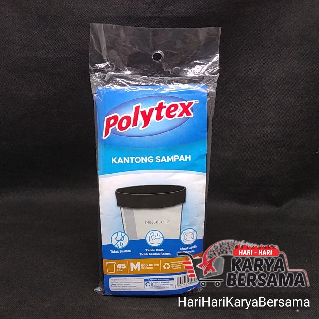 Jual POLYTEX KANTONG SAMPAH PLASTIK UKURAN M 60 X 80CM ISI 10'S | Shopee Indonesia