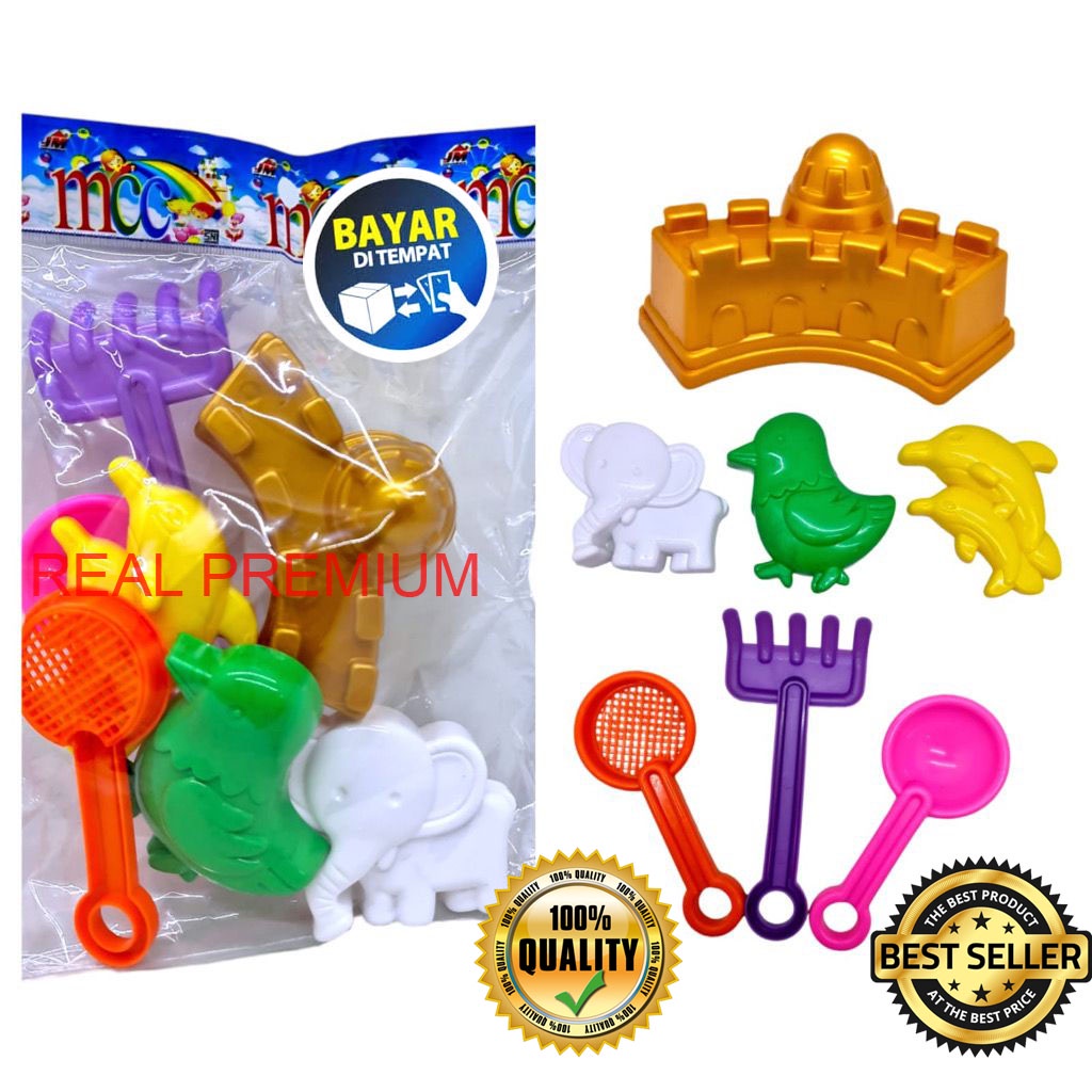 Jual Mainan Cetakan Pasir Pantai Castle beach set KASTIL DAN SEKOP ...