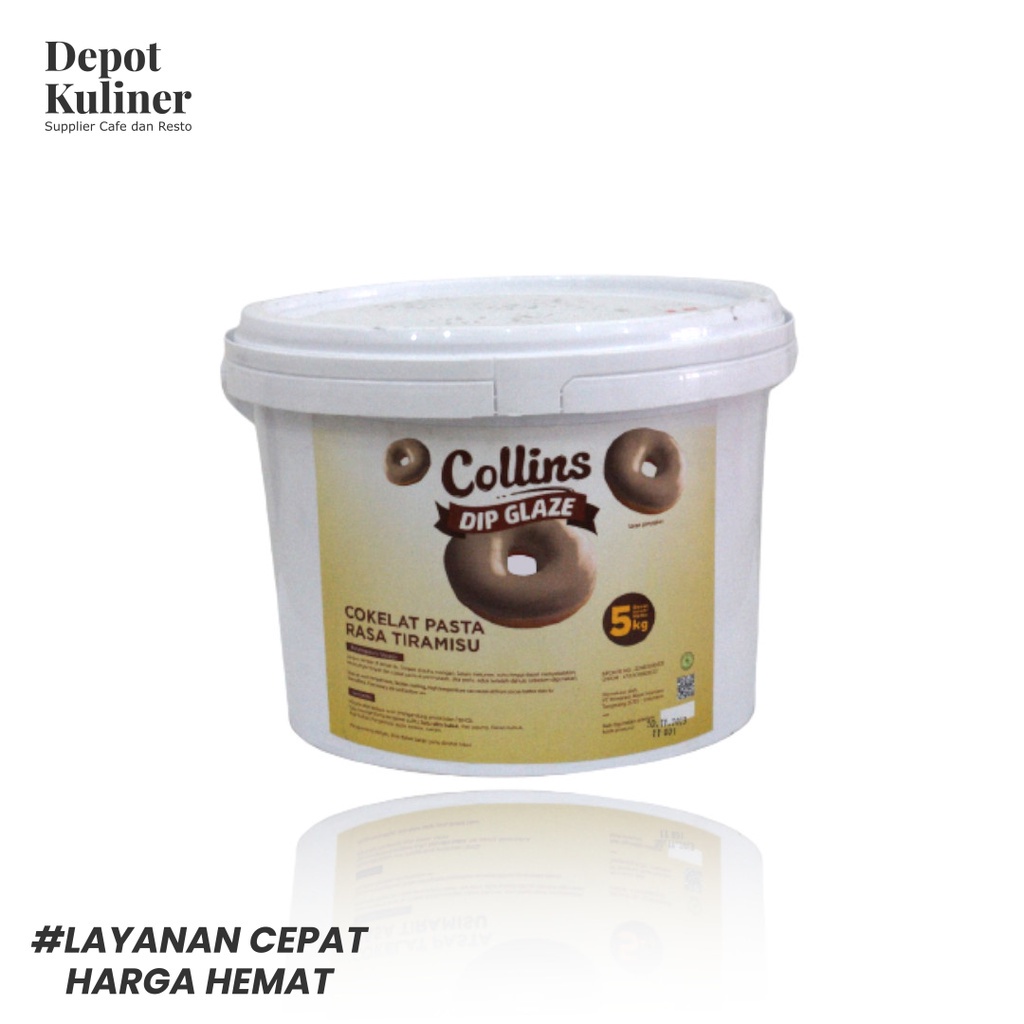 Jual Collins Dip Glaze Tiramisu 5 KG - Collin Cokelat Pasta Rasa ...