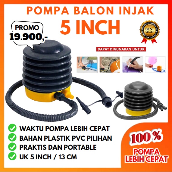 Jual Pompa Balon Injak Manual Praktis untuk Balon Kasur Angin Kolam ...