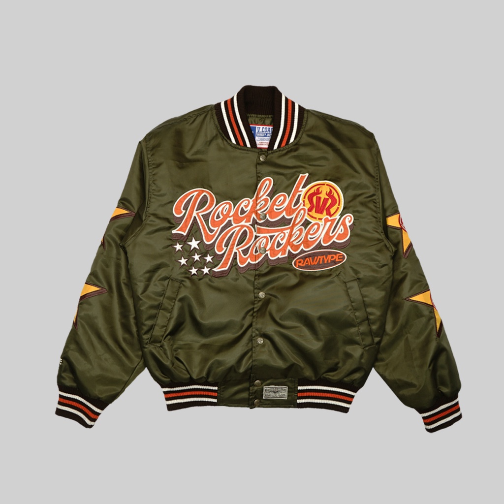 Jual RAWTYPE RIOT X Rocket Rockers Varsity Coach - Olive (Paket ...