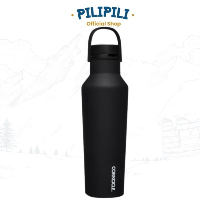 Jual Botol Minum Corkcicle Canteen Sport Series A 20 oz / 600 ml Black ...