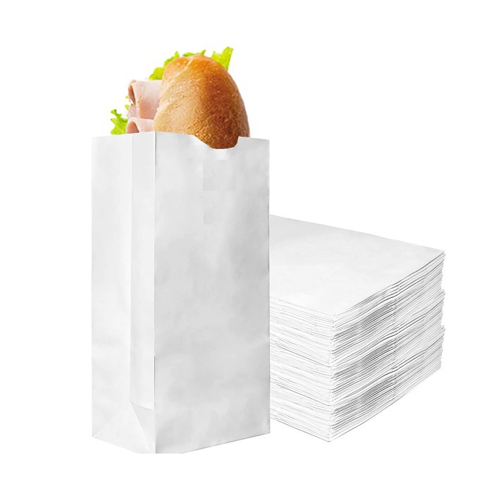 Jual Paper Bag Kantong Kertas Roti 23 x 13 x 8 Cm isi 100 | Shopee ...