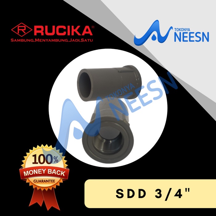 Jual Faucet Socket/ Fitting PVC RUCIKA Sok Drat Dalam - SDD 3/4 ...