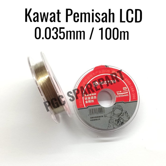 Jual Original Kawat Pemisah LCD Touchscreen Heiston 0.03mm Panjang 100m ...