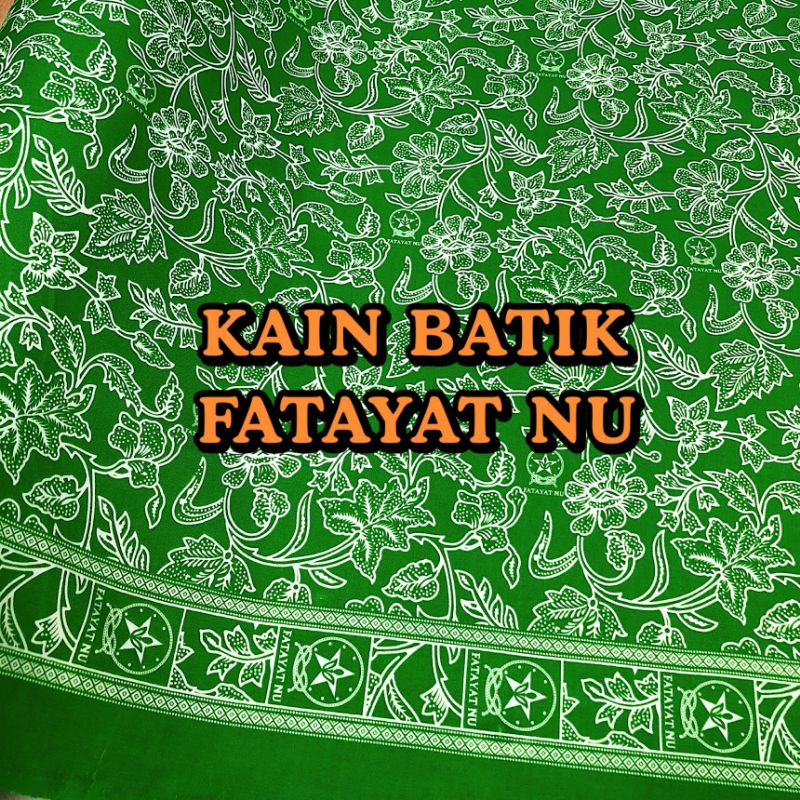 Jual KAIN BATIK FATAYAT NU HIJAU SERAGAM MUSLIMAT METERAN ECERAN ...