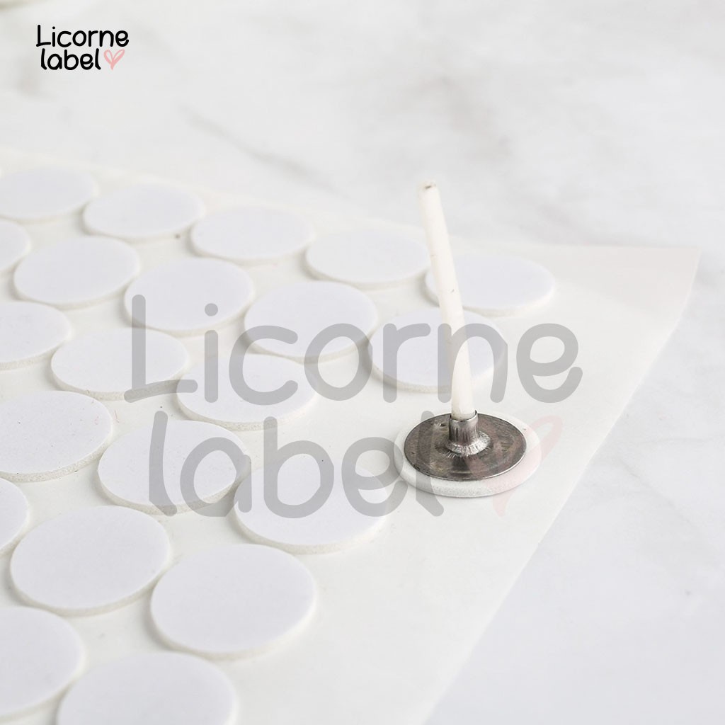 Jual Elie Moise Perekat Sumbu Lilin Bulat / Double Sided Candle Metal ...