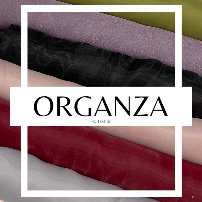 Jual Kain Organza Satin Silky Polos Kaca Meteran | Shopee Indonesia