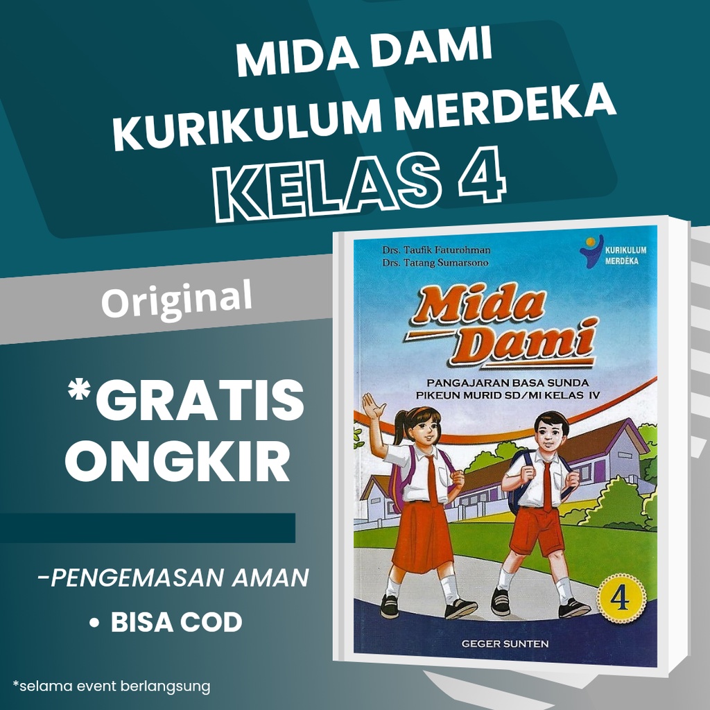 Jual MIDA DAMI KELAS 4 SD KURIKULUM MERDEKA MIDADAMI BASA SUNDA GEGER SUNTEN ORIGINAL | Shopee ...
