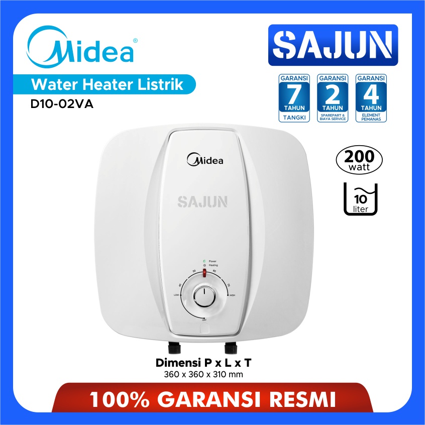 Jual Midea D10-02VA Water Heater 10 Liter - Pemanas Air Midea D1002VA Garansi resmi | Shopee ...
