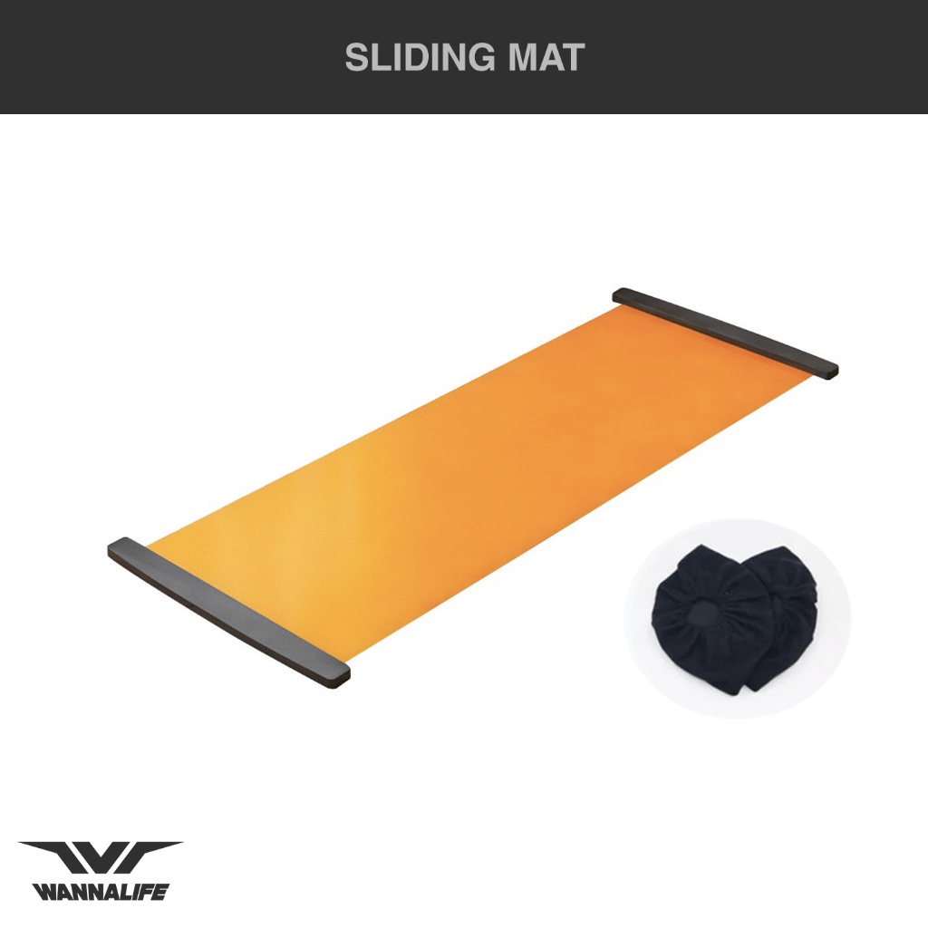 Jual Sliding Mat Portabel Wannalife Training Mat Roller Skating Leg ...