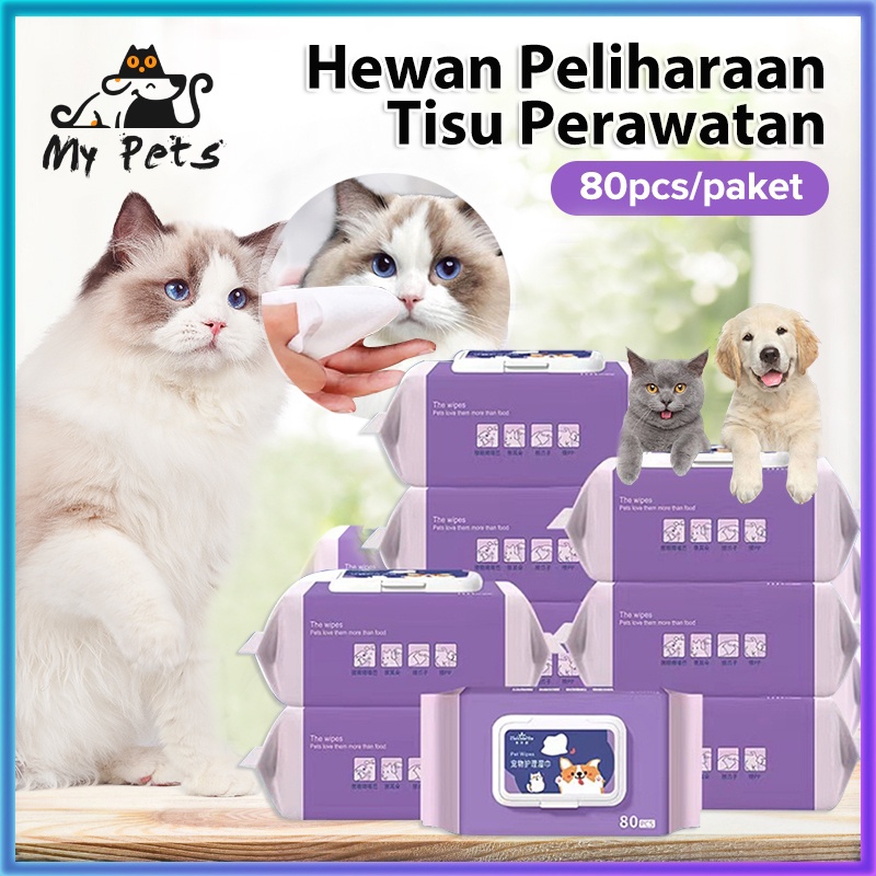 Jual 80Pcs Tisu Basah Lembut Untuk Hewan Peliharaan ~ Tisu Basah Khusus ...