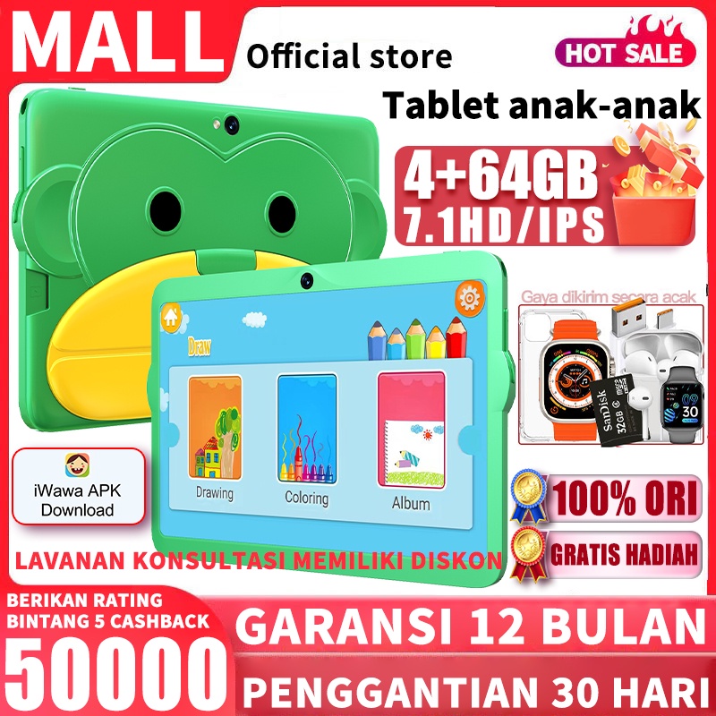 Jual tablet PC Lenovo Tablet anak-anak Asli Baru tablet murah 4GB+ 64GB ...