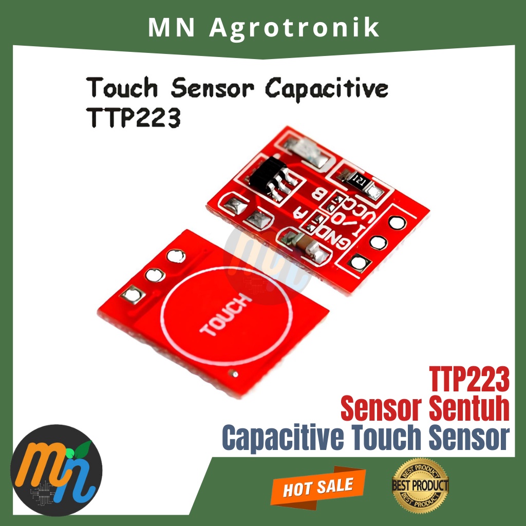 Jual Ttp223 Touch Sensor Sentuh Capacitive Self Locking Switch Shopee
