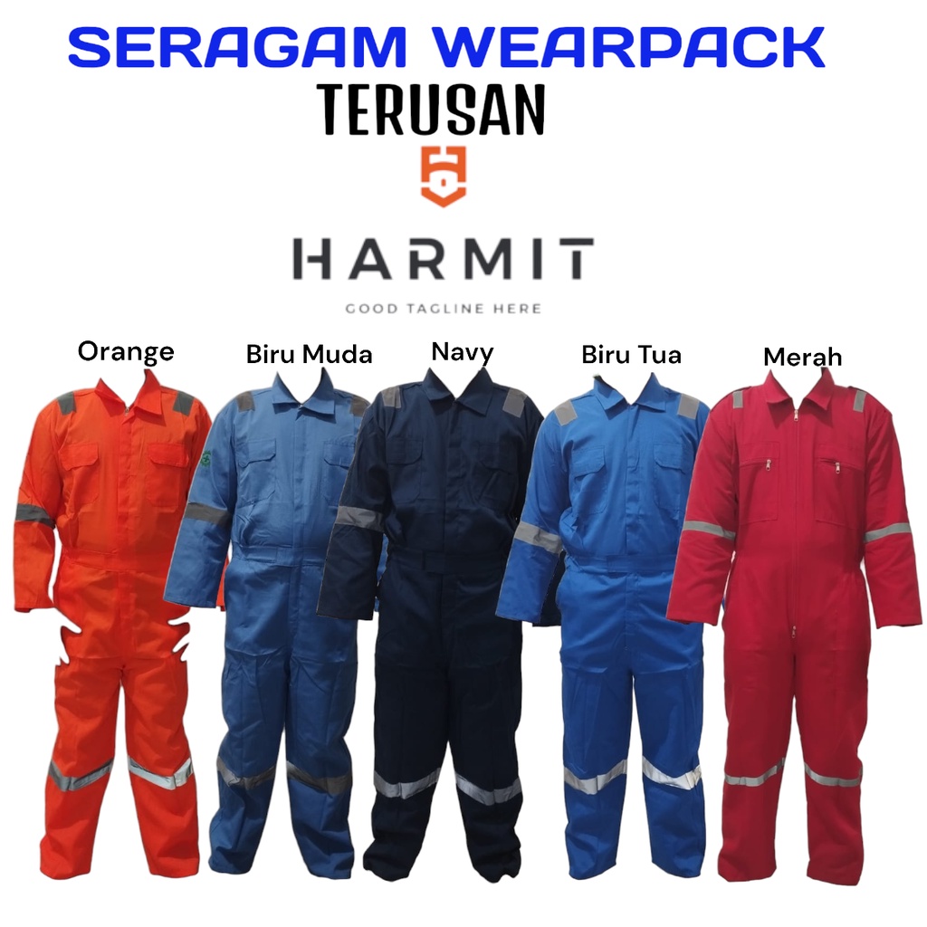 Jual Baju Seragam Wearpack Safety Terusan K3 Harmit Pakaian Kerja ...