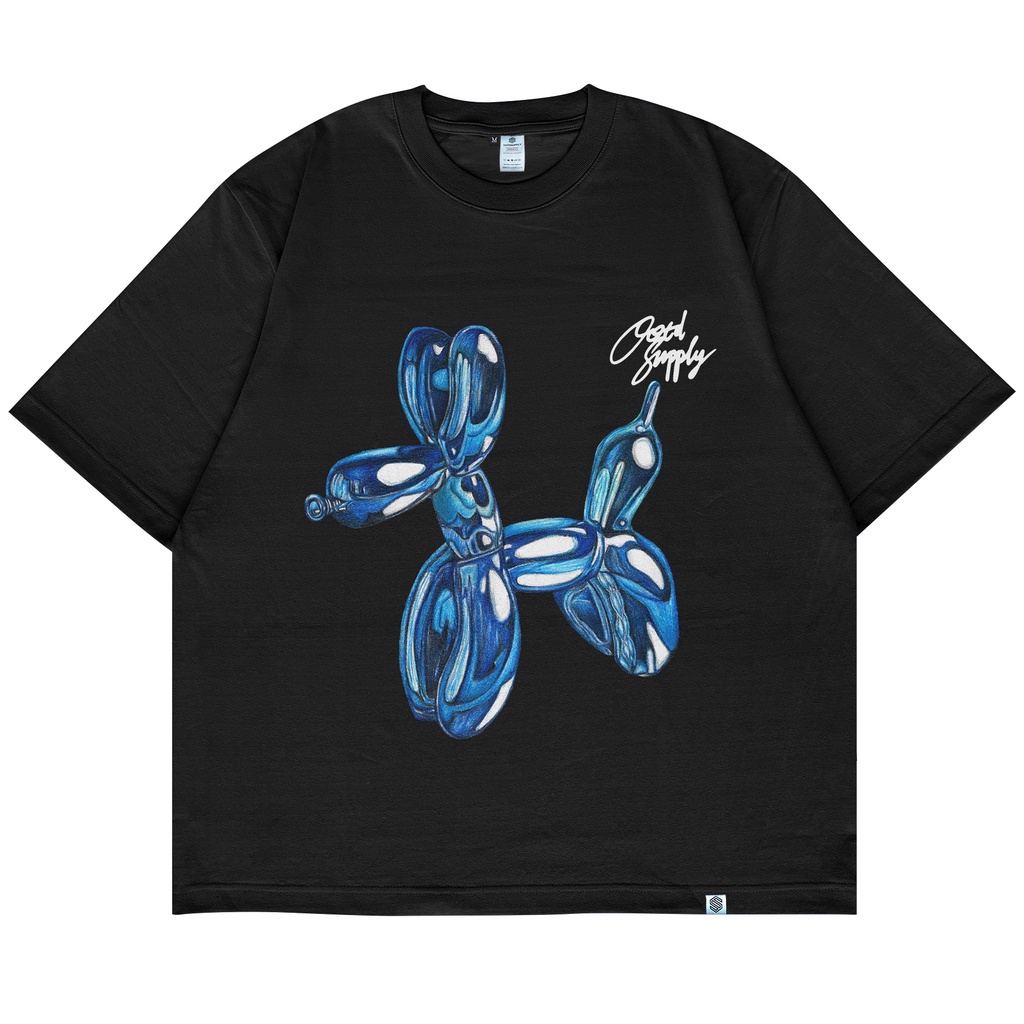 Jual OOTDSUPPLY Oversized Tshirt OOTD Bubble Black I Oversize Pria ...