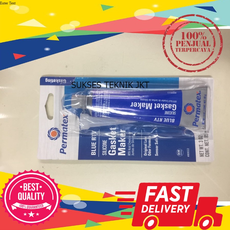 Jual Permatex Sensor-Safe Blue 6BR RTV Silicone Gasket Maker | Shopee ...