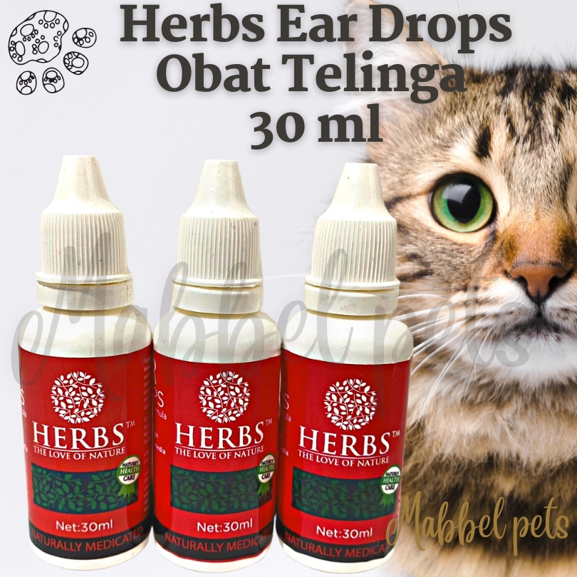 Jual Obat Tetes Kuping kucing,anjing,kelinci - Herbs ear drops 30ml ...